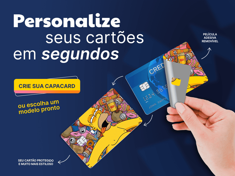 CAPACARD - Adesivo Para Cartão - Loja Oficial Do Seu Cartão